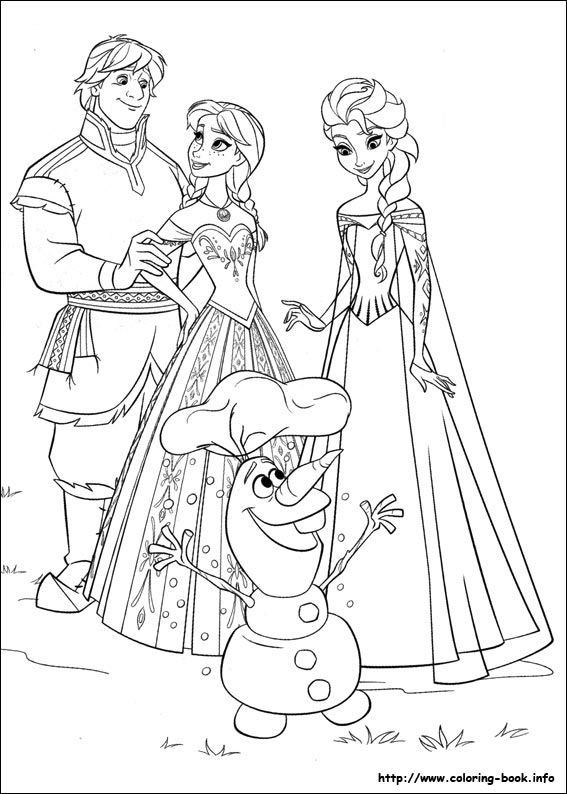 Frozen coloring page - 高清图片，堆糖，美图壁纸兴趣社区