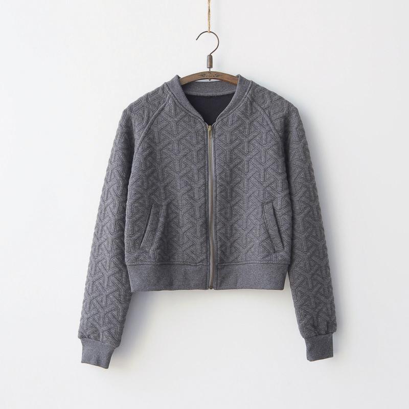 秋装女装修身短款棒球服长袖拉链空气棉开衫… - 高清图片，堆糖，美图壁纸兴趣社区