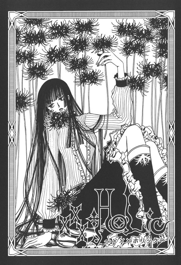 动漫 线稿 橡皮章素材 黑白 xxxholic - 高清图片，堆糖，美图壁纸兴趣社区
