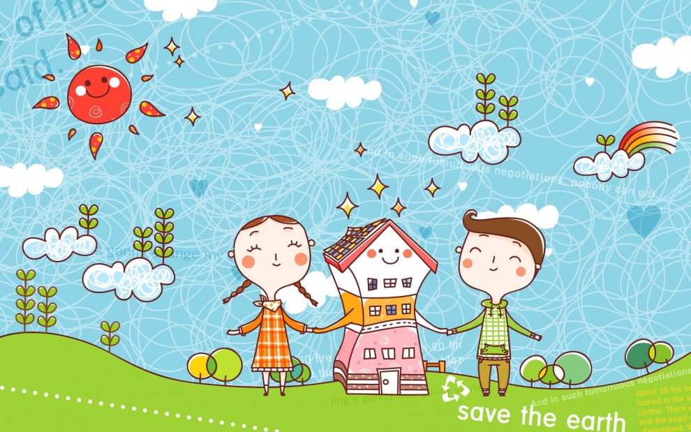 今天小编为大家带来的是一组儿童卡通画保护… - 高清图片，堆糖，美图壁纸兴趣社区