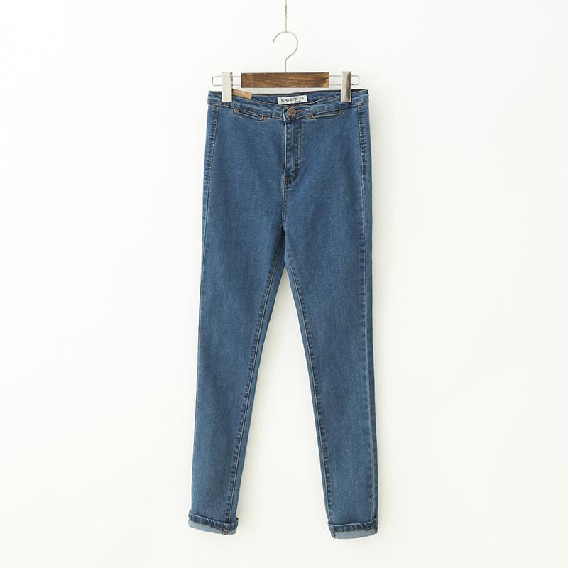 复古高腰修身牛仔裤 女款简约韩系显瘦百搭… - 高清图片，堆糖，美图壁纸兴趣社区