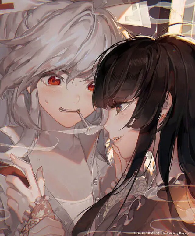 画师河CY笔下的作品欣赏，两个小姐姐很A很… - 高清图片，堆糖，美图壁纸兴趣社区