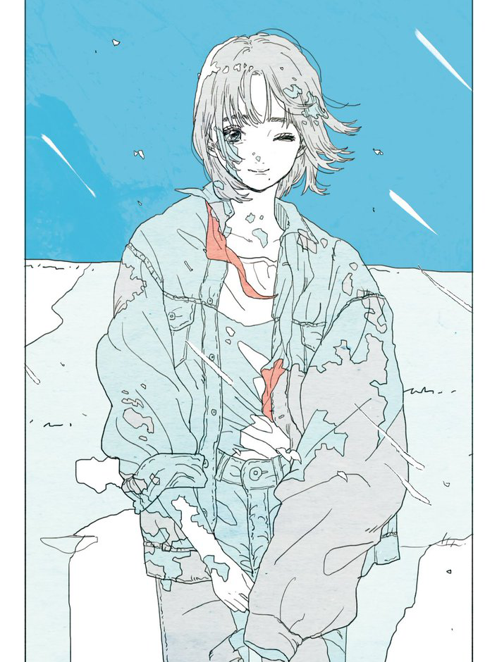 蓝色的海 | 日本插画师 かとうれい rei kat… - 堆糖，美图壁纸兴趣社区