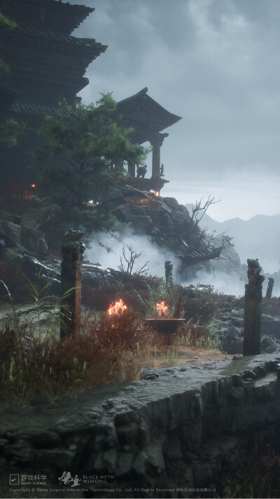 #黑神话：悟空# 原画 壁纸 - 高清图片，堆糖，美图壁纸兴趣社区