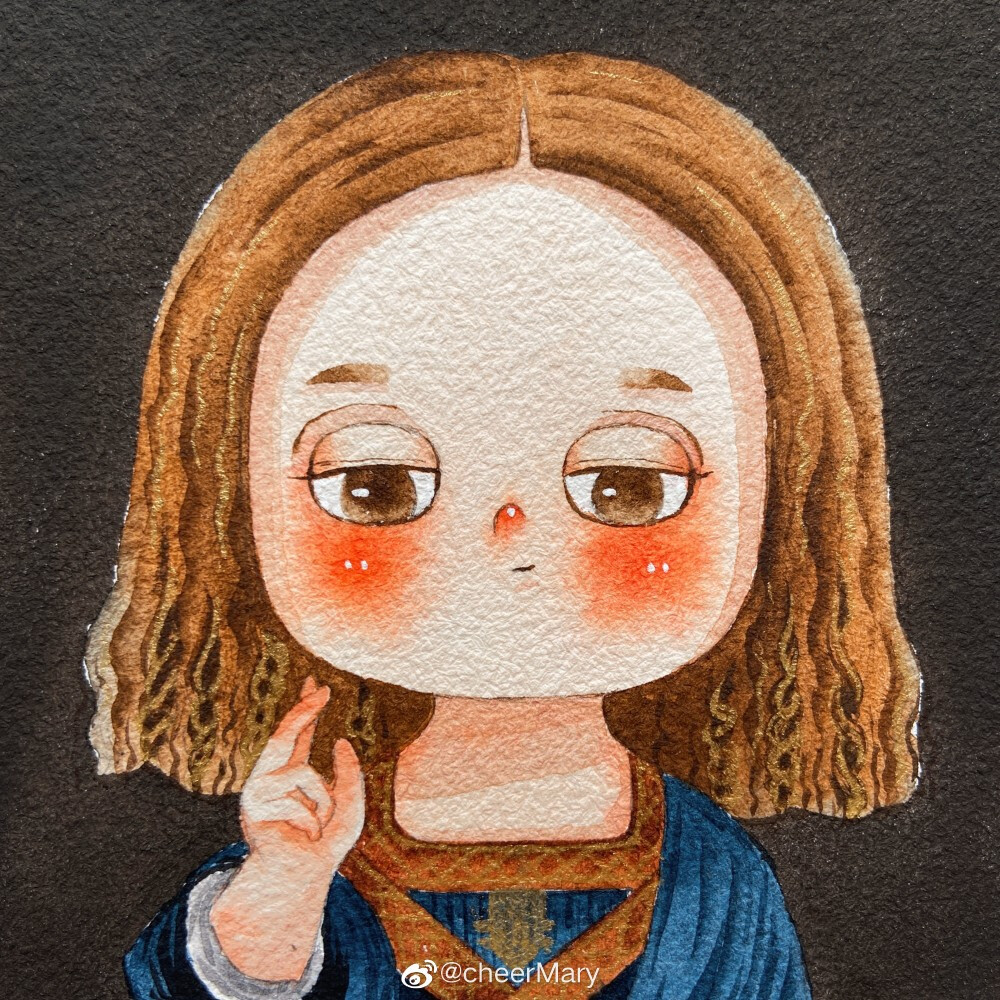 世界名画 手绘 蒙娜丽莎的微笑 头像 壁纸 … - 高清图片，堆糖，美图壁纸兴趣社区