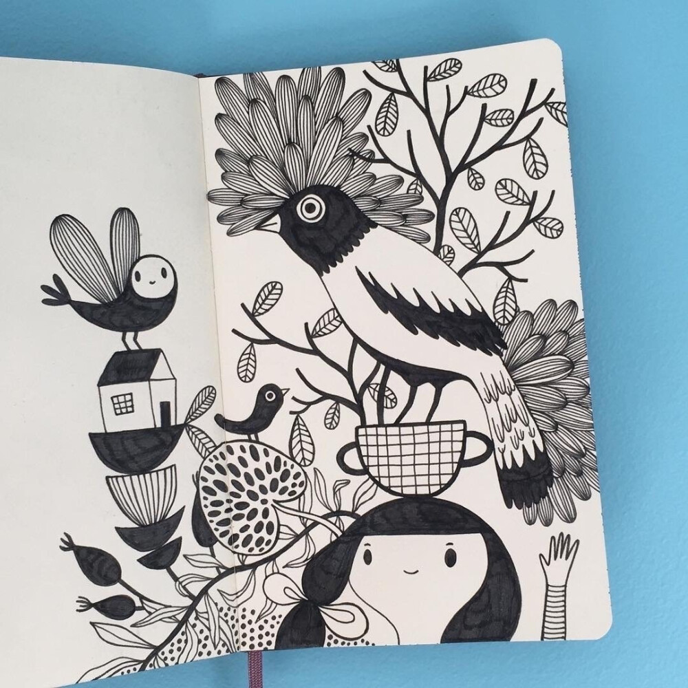 插画，Helen Dardik - 高清图片，堆糖，美图壁纸兴趣社区