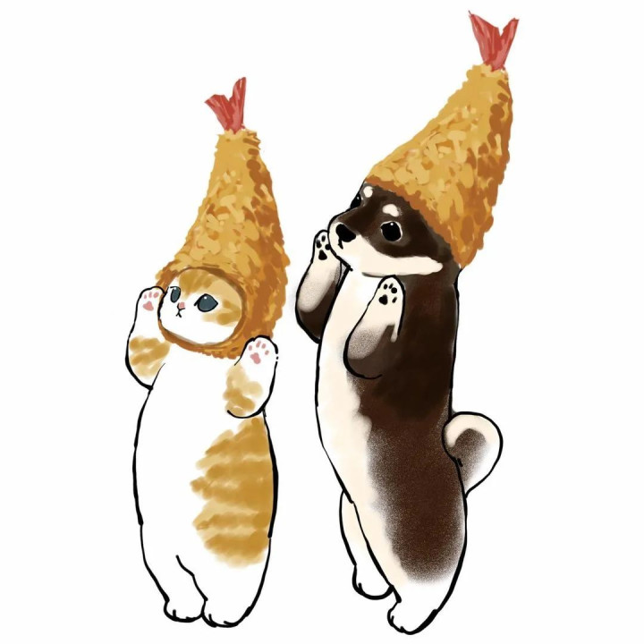 『头像第五弹』工作的小猫咪 画师-mofu_san… - 高清图片，堆糖，美图壁纸兴趣社区