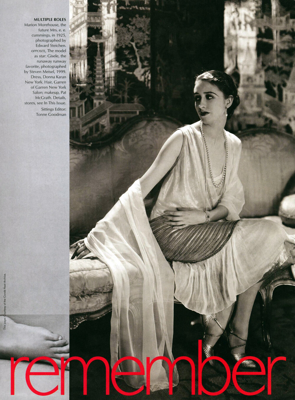 US Vogue January 2000 "Faces To Remember… - 高清图片，堆糖，美图壁纸兴趣社区