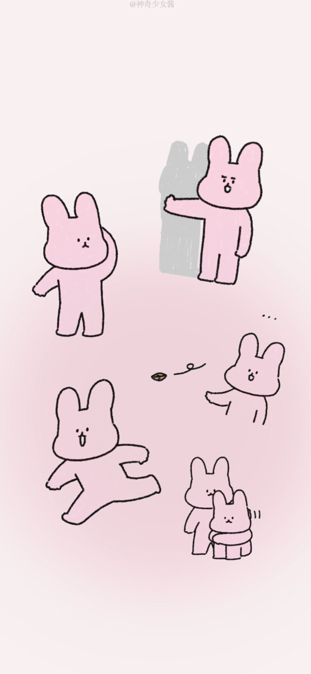 粉色兔子 - 高清图片，堆糖，美图壁纸兴趣社区