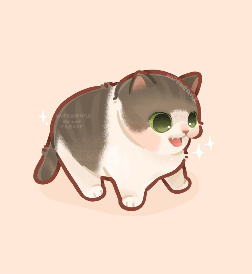 超可爱的小猫咪 插画师 Kapebeans - 高清图片，堆糖，美图壁纸兴趣社区