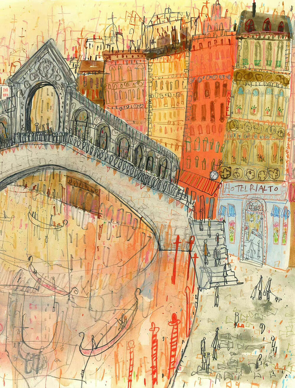 Travel illustrations by Clare Caulfield … - 堆糖，美图壁纸兴趣社区