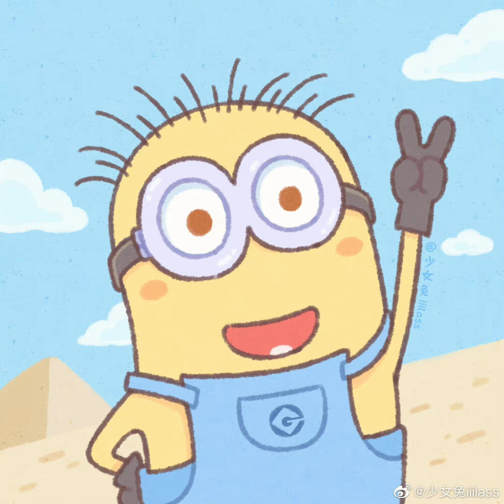新画的小黄人头像来啦٩(๑•ㅂ•)۶ cr@… - 高清图片，堆糖，美图壁纸兴趣社区