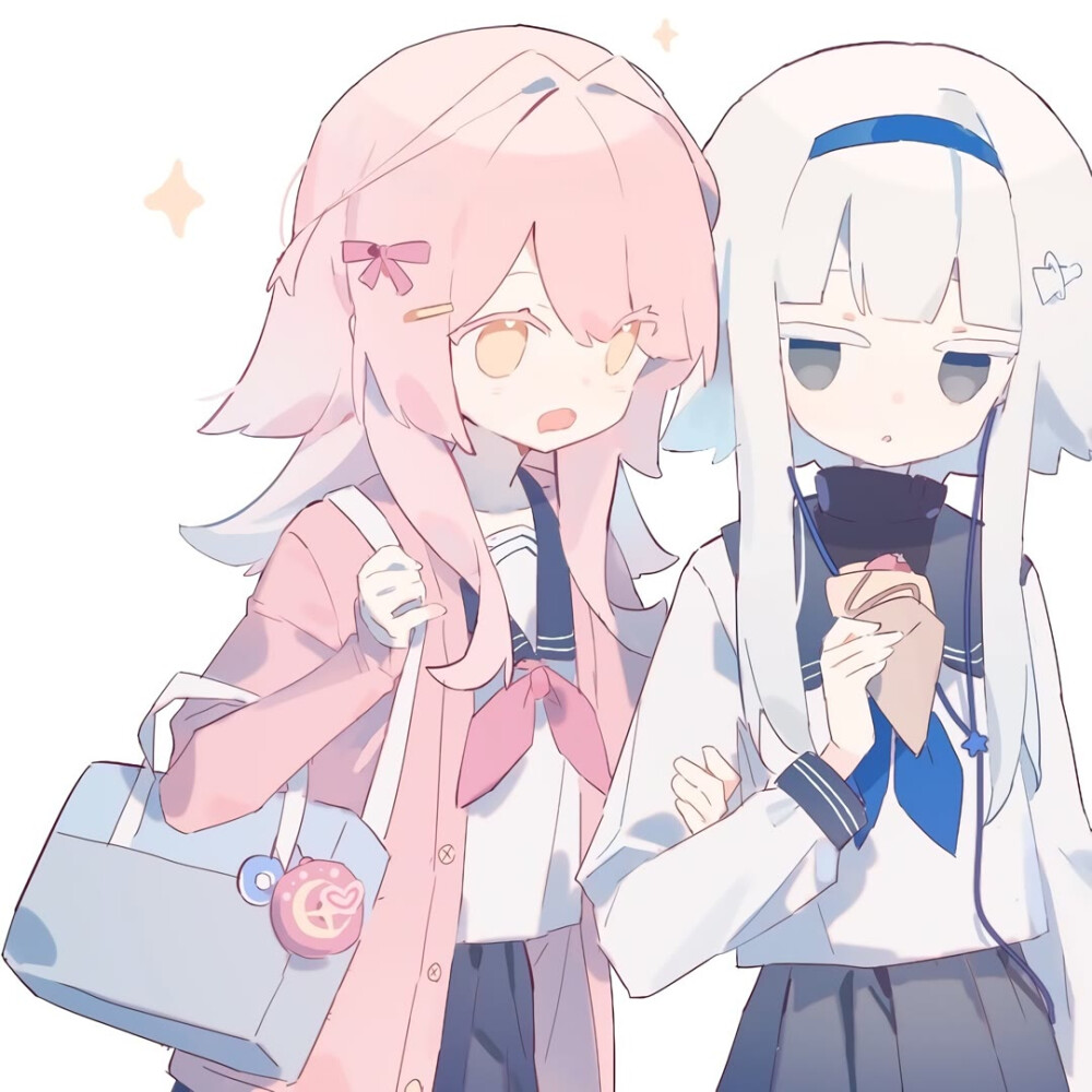 动漫可爱闺蜜头像 - 堆糖，美图壁纸兴趣社区