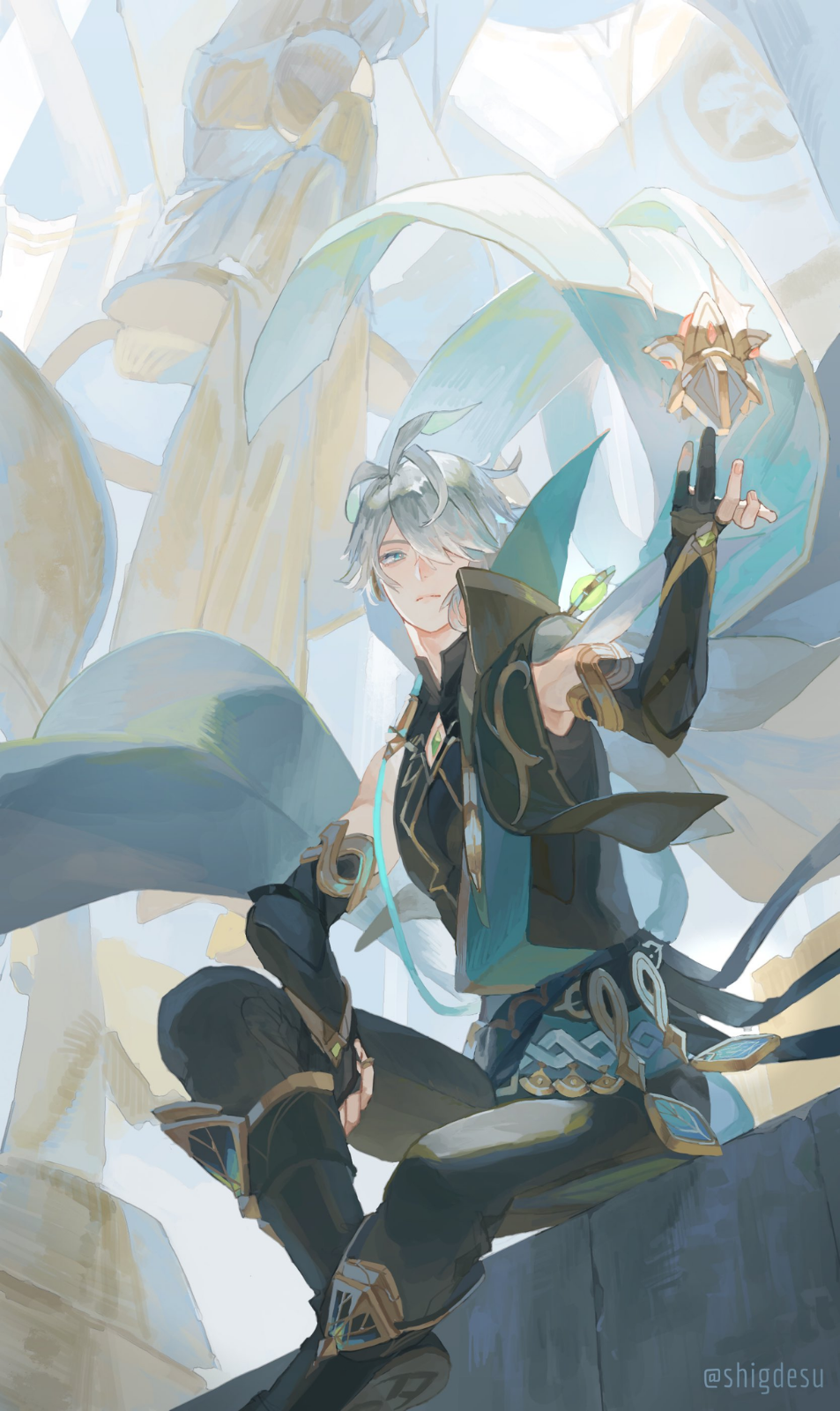 原神 艾尔海森 推特：@shigdesu - 高清图片，堆糖，美图壁纸兴趣社区