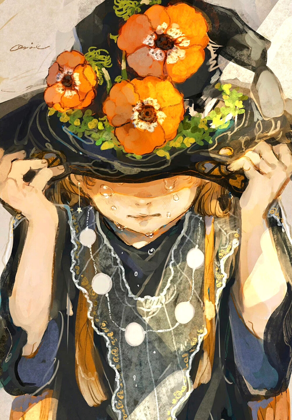 女孩子，插画师 orie_h - 高清图片，堆糖，美图壁纸兴趣社区