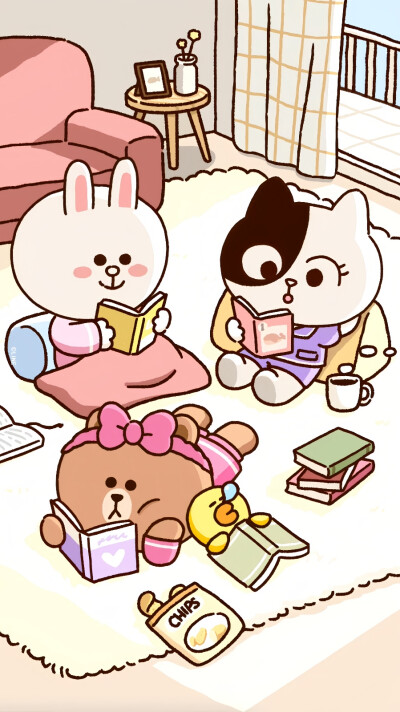 .linefriends-桌面壁纸 - 高清图片，堆糖，美图壁纸兴趣社区