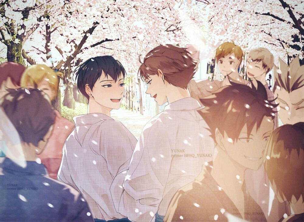 #排球少年# 画的好好，小情侣日常真甜 twi… - 高清图片，堆糖，美图壁纸兴趣社区