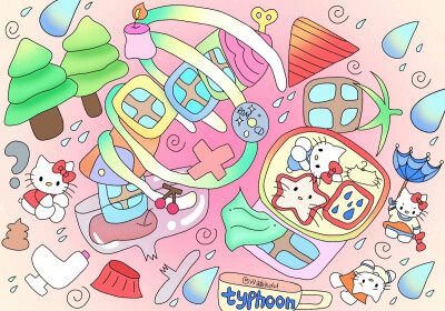 Hello Kitty&Loopy 凯蒂和小海狸露比 #he… - 高清图片，堆糖，美图壁纸兴趣社区