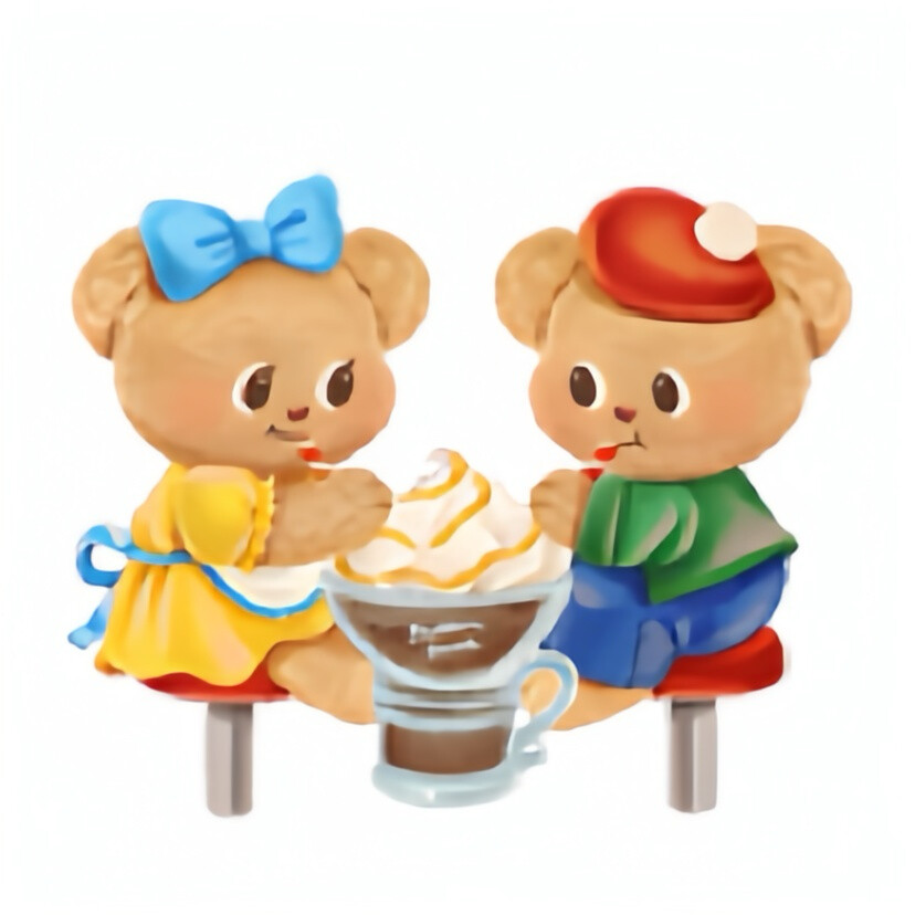 Butterbear黄油小熊复古贴画 Igbut 高清图片,堆糖,美图壁纸兴趣社区