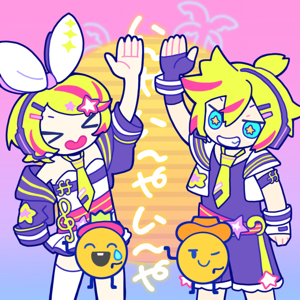 初音ミク × Muse Dash Rin·Len's - 高清图片，堆糖，美图壁纸兴趣社区