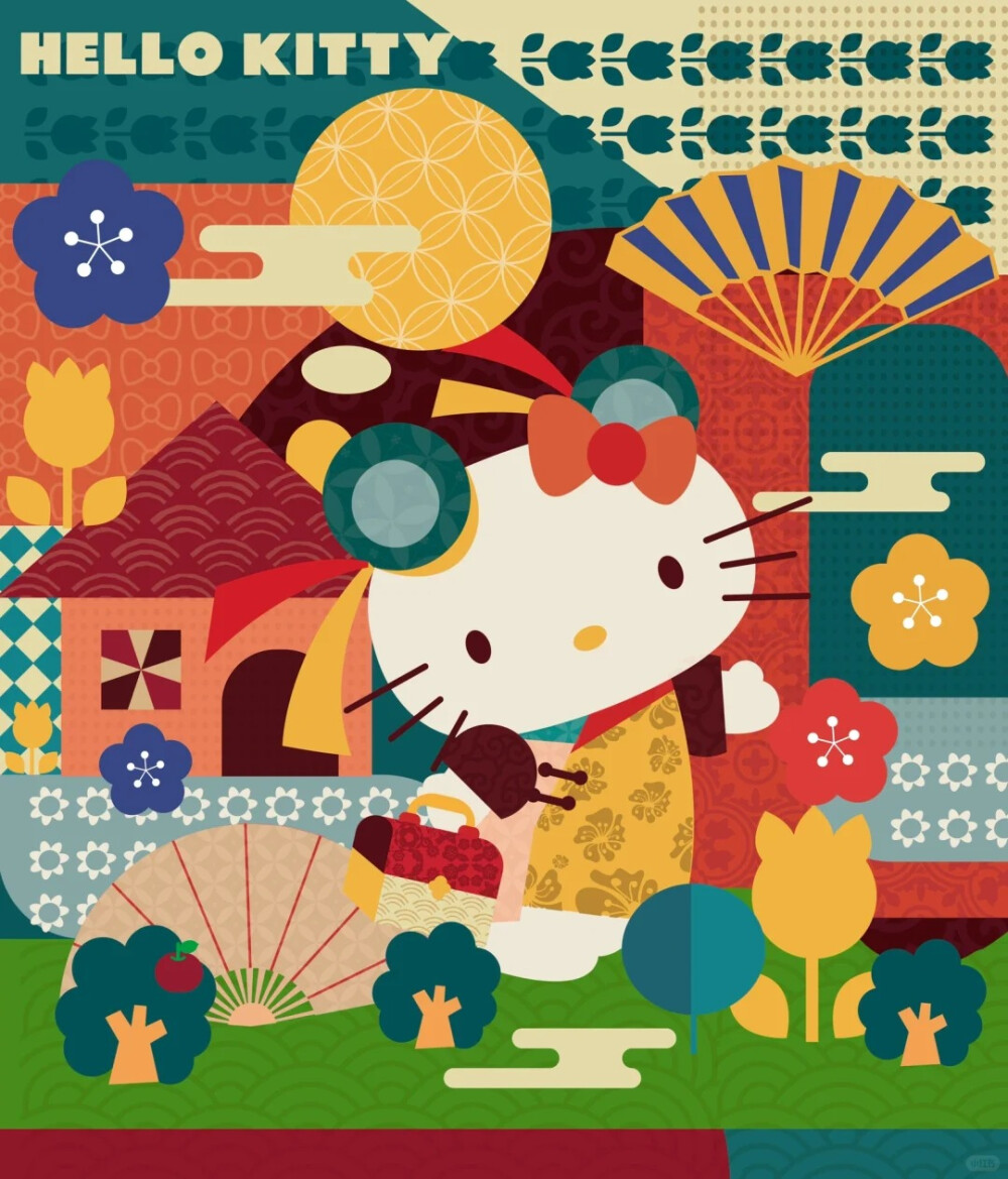 新中式复古hello kitty&Little Homie小厚米… - 高清图片，堆糖，美图壁纸兴趣社区
