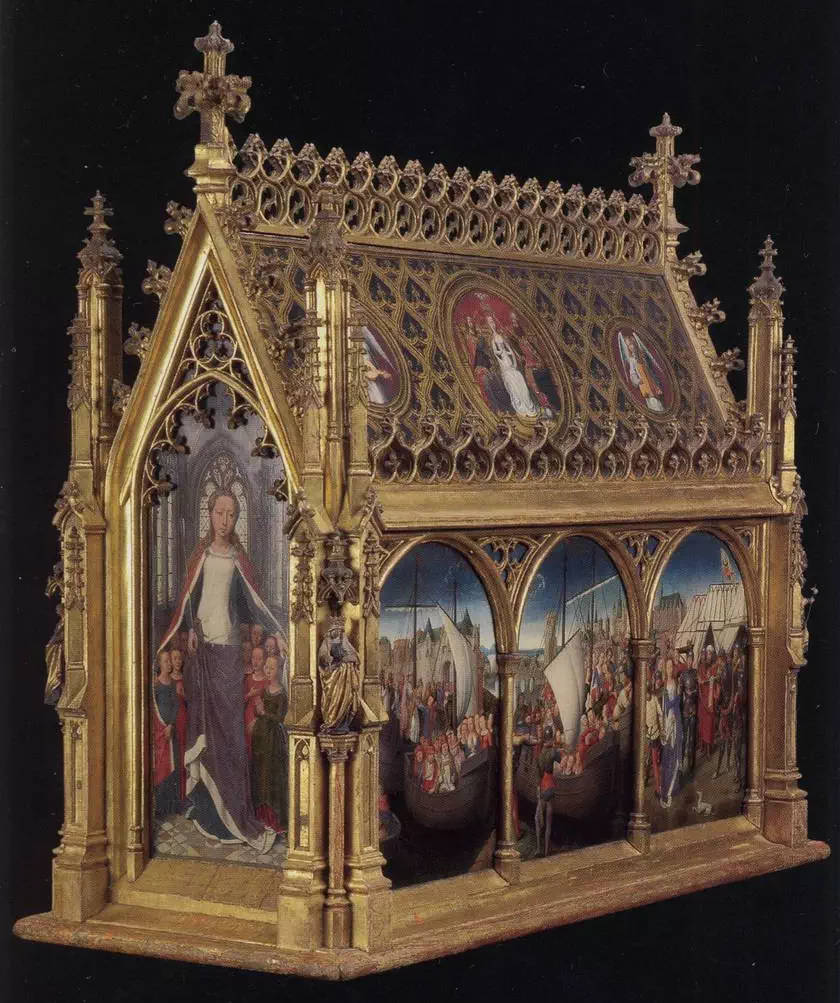 The Shrine of St. Ursula,1489,A carved a… - 高清图片，堆糖，美图壁纸兴趣社区