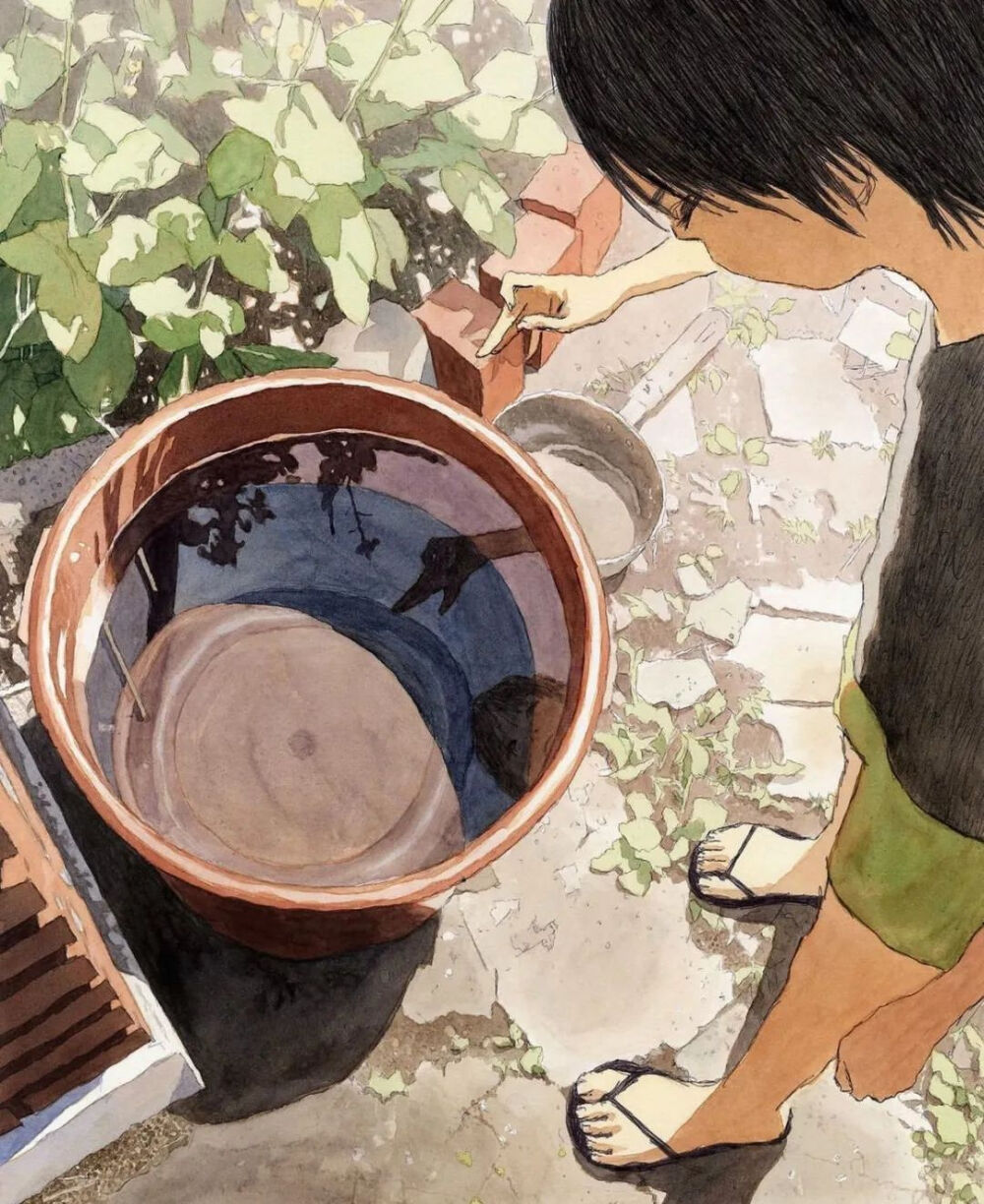 来自韩国的水彩插画家Seongryul (ins: Sseo… - 高清图片，堆糖，美图壁纸兴趣社区