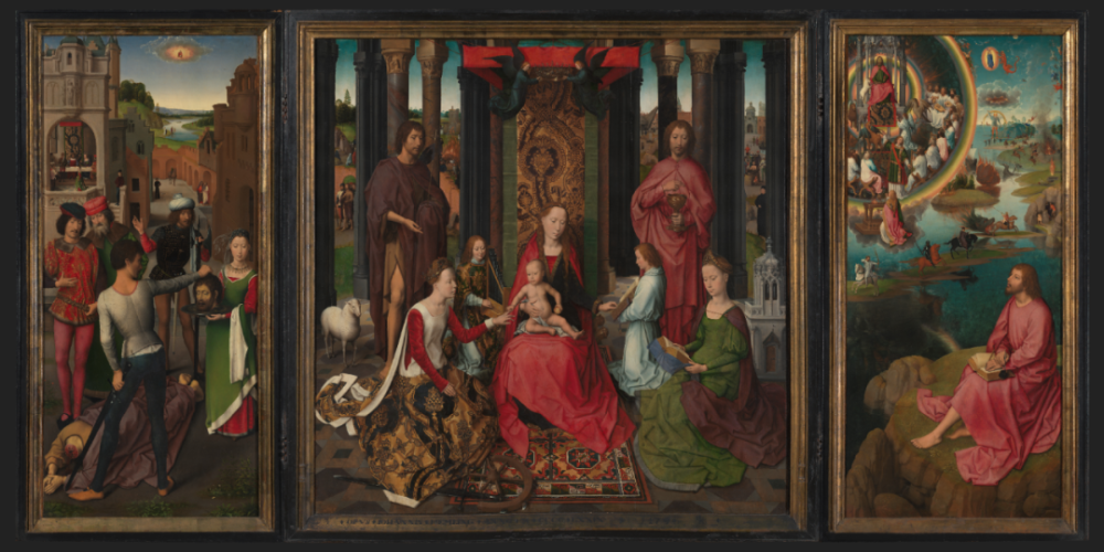 Triptych of John the Baptist and John th… - 高清图片，堆糖，美图壁纸兴趣社区