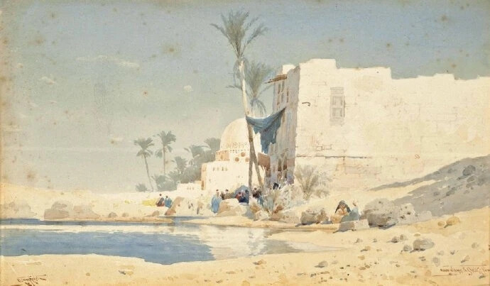 水彩大神 Augustus Osborne Lamplough (Bri… - 高清图片，堆糖，美图壁纸兴趣社区