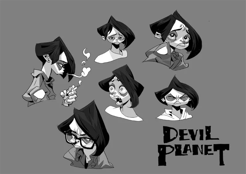 韩国插画师 Minjun Kang 一组风格插画 - 高清图片，堆糖，美图壁纸兴趣社区