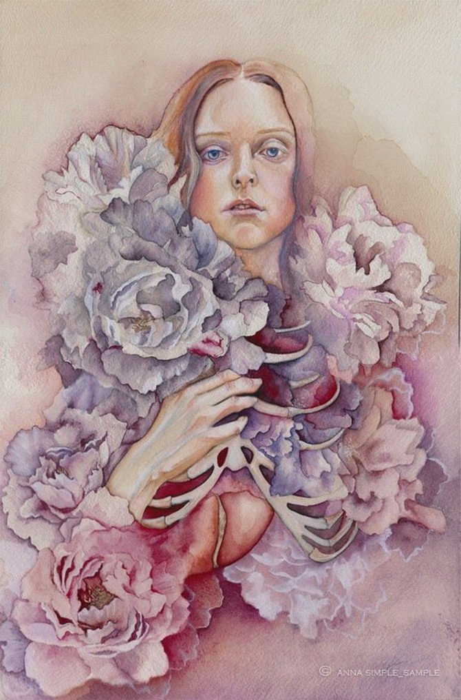 Anna Danilova水彩画欣赏 - 高清图片，堆糖，美图壁纸兴趣社区