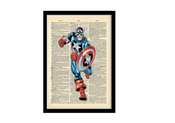 Captain America Poster Dictionary style … - 高清图片，堆糖，美图壁纸兴趣社区
