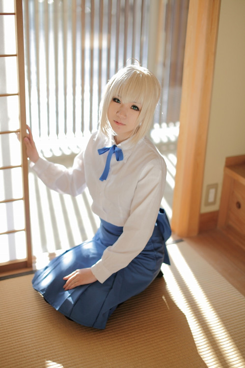 Saber Cosplay Fate/Stay night - 高清图片，堆糖，美图壁纸兴趣社区