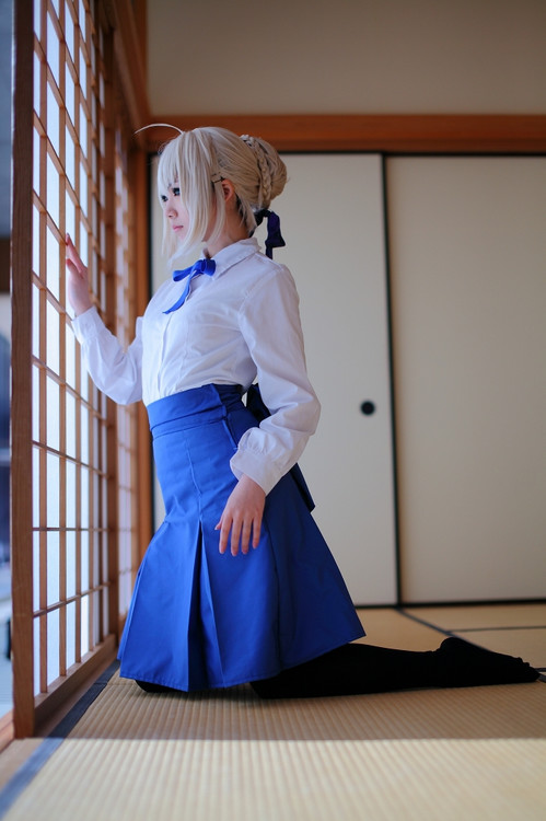 Saber Cosplay Fate/Stay night - 高清图片，堆糖，美图壁纸兴趣社区