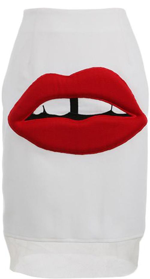 Annakiki红唇真丝边半裙 http://www.lpchan… - 高清图片，堆糖，美图壁纸兴趣社区