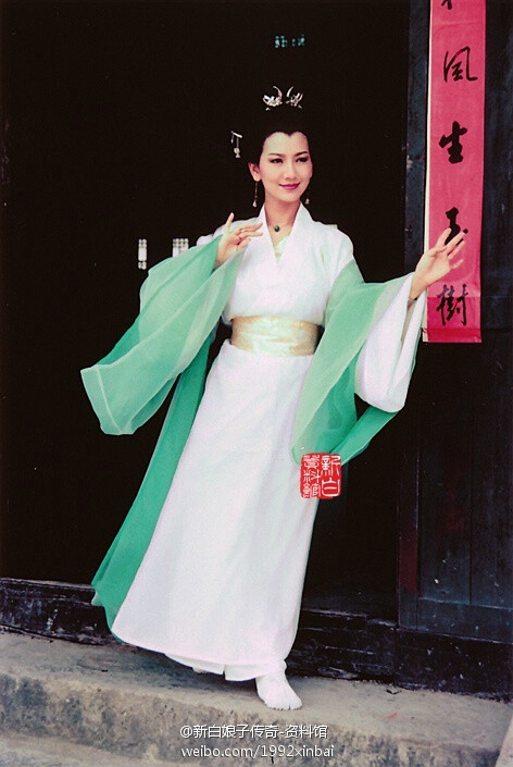 #新白娘子传奇# 白娘子绿纱衣剧照。 - 高清图片，堆糖，美图壁纸兴趣社区
