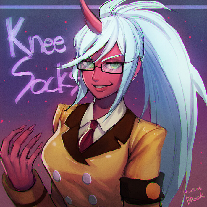 吊带袜天使 恶魔姐妹 kneesocks 图源tumb… - 堆糖，美图壁纸兴趣社区