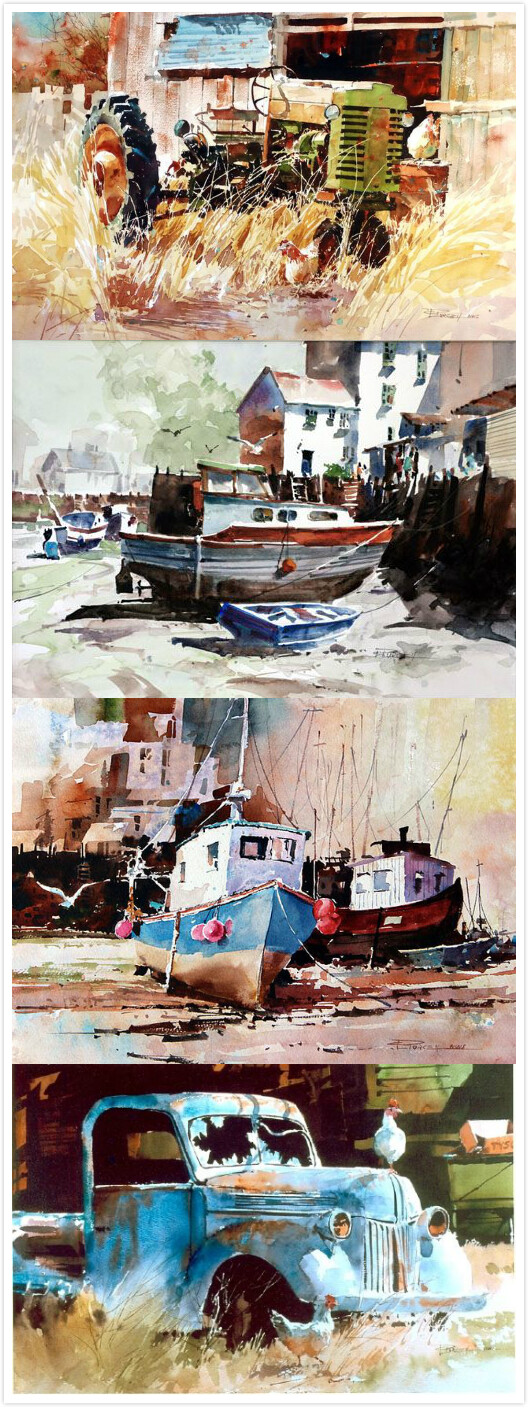 Carl Purcell 风景水彩画https://www.pinte… - 高清图片，堆糖，美图壁纸兴趣社区