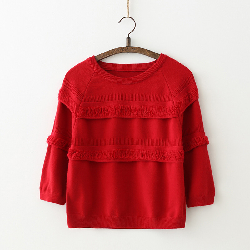 女秋清新甜美气质文艺细腻丝光羊毛圆领短款… - 高清图片，堆糖，美图壁纸兴趣社区