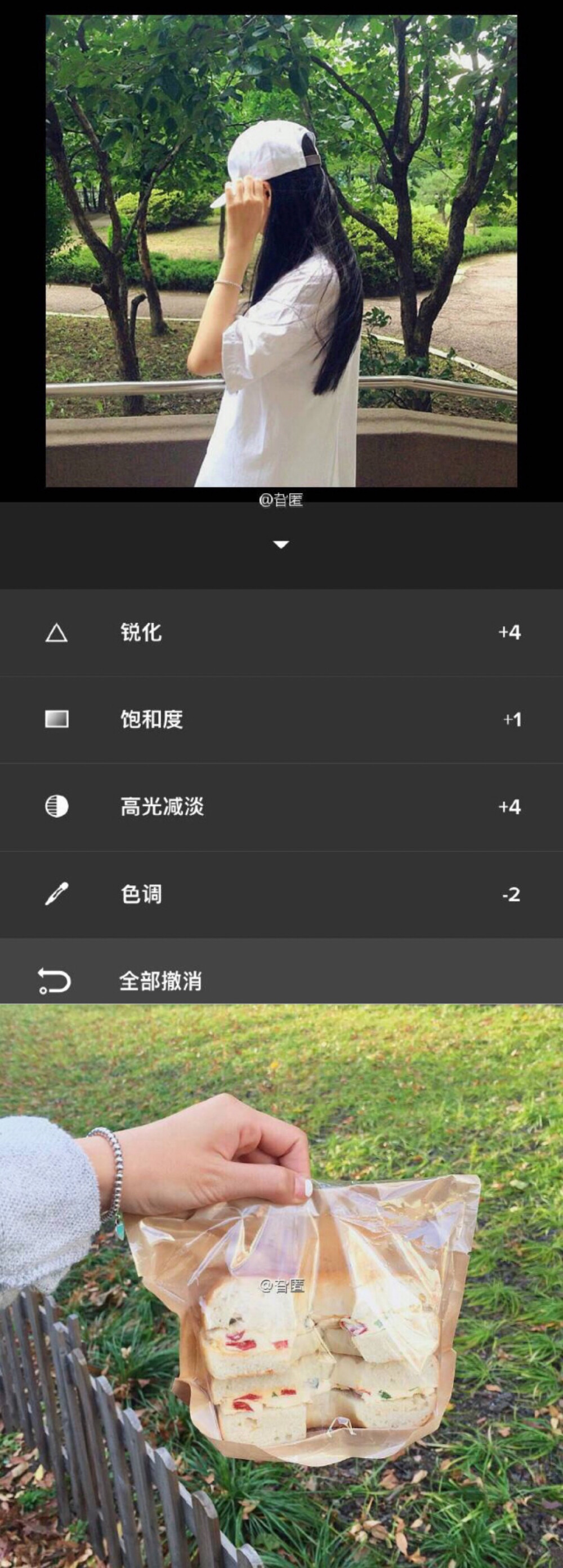 VSCO调色 步骤：锐化+4 饱和度+1 高光… - 高清图片，堆糖，美图壁纸兴趣社区