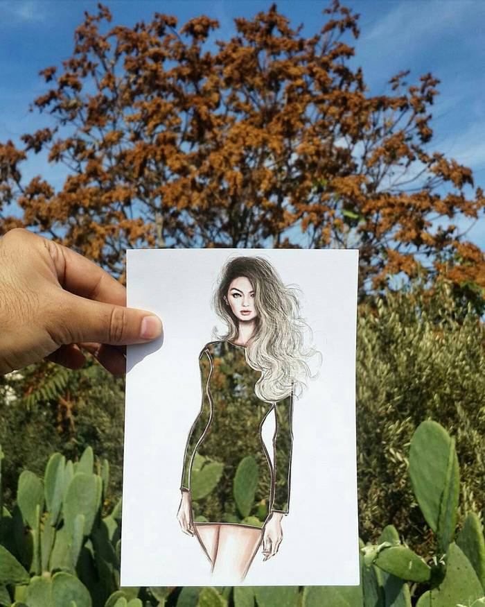 剪紙和城市街景美妙的组合，靓丽的衣服顺手… - 高清图片，堆糖，美图壁纸兴趣社区