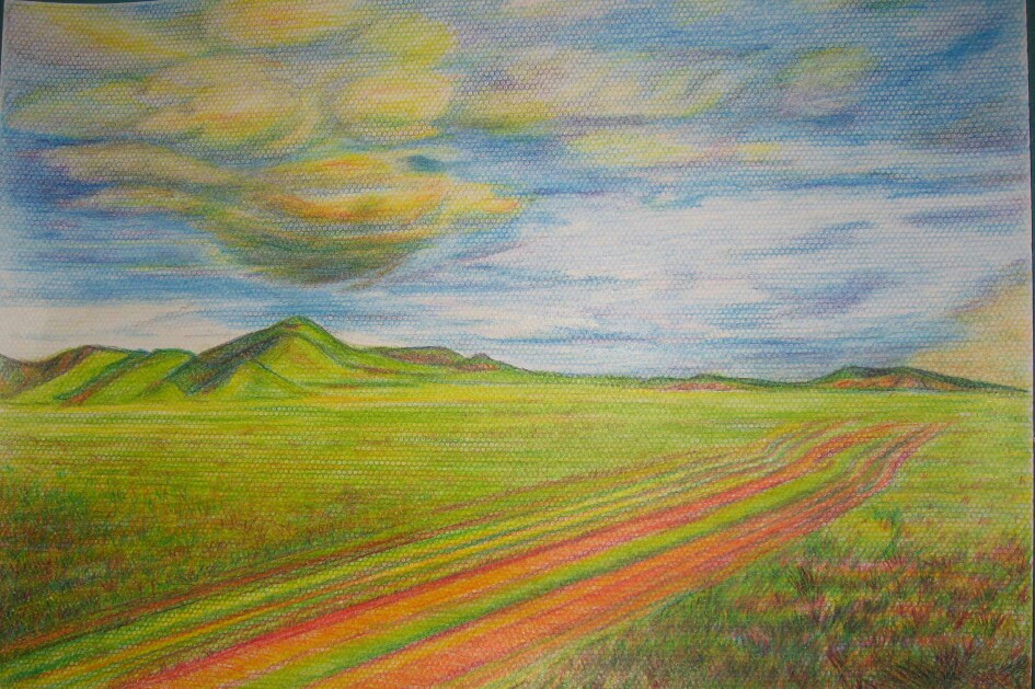 彩色铅笔画 风景 堆糖,美图壁纸兴趣社区