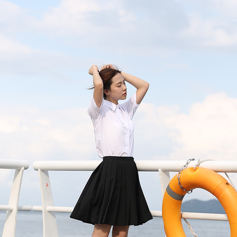 HHYB独家 日系小清新写真JK风学生百褶制服… - 高清图片，堆糖，美图壁纸兴趣社区