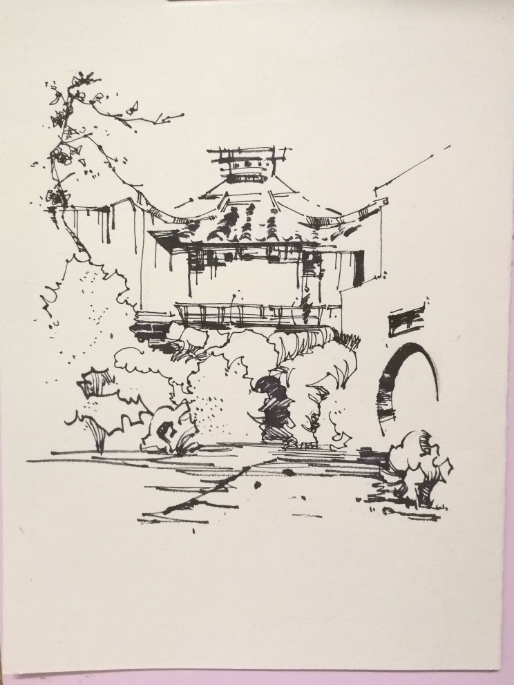 苏州园林速写 堆糖,美图壁纸兴趣社区