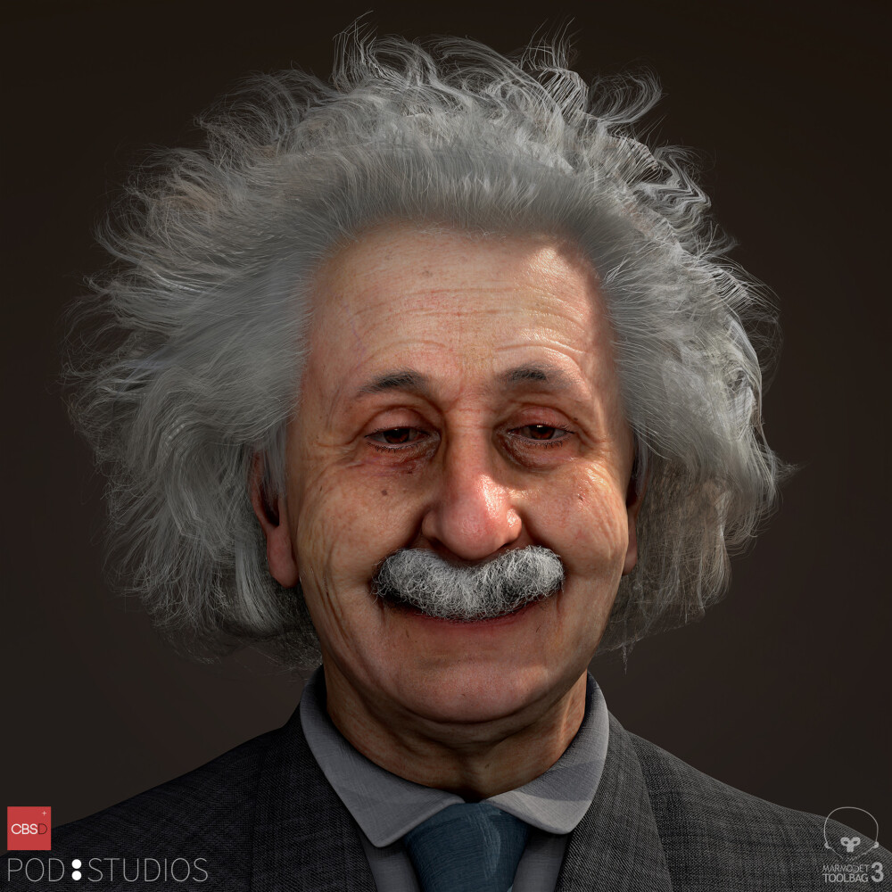 3D爱因斯坦 - 高清图片，堆糖，美图壁纸兴趣社区