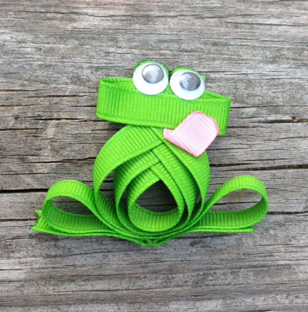 Frog Hair Clip, Green Frog Hair Bow, Tod… - 高清图片，堆糖，美图壁纸兴趣社区
