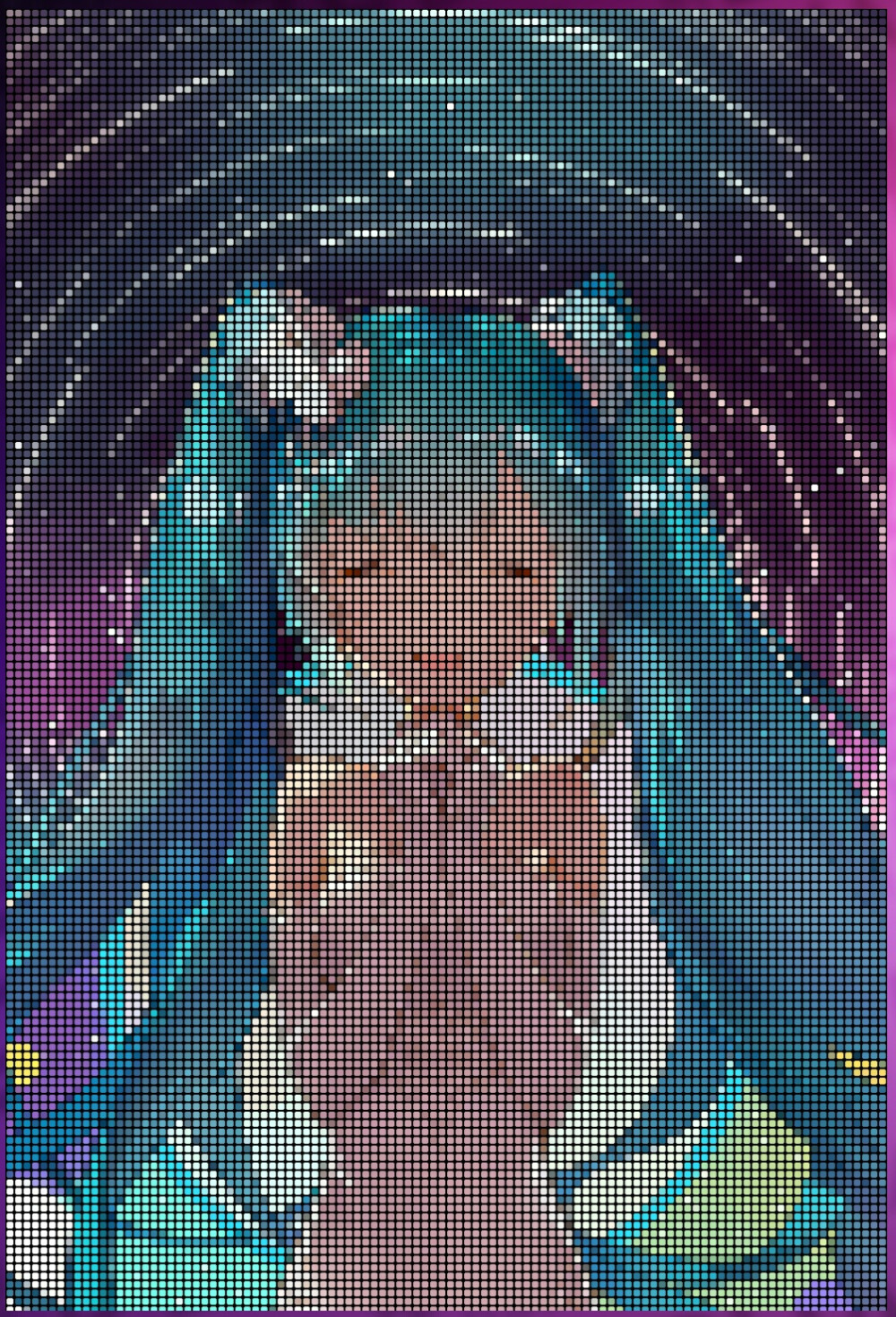 初音像素画（我的世界） - 高清图片，堆糖，美图壁纸兴趣社区