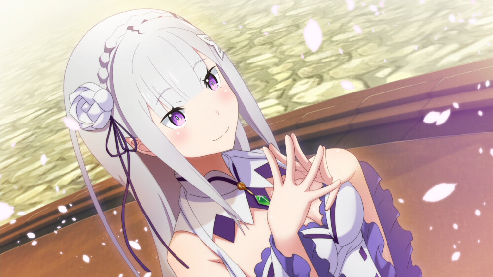 Re0游戏《死或吻》爱蜜莉雅cg - 高清图片，堆糖，美图壁纸兴趣社区