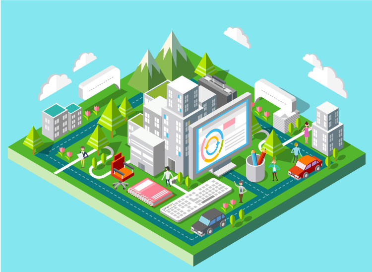 2.5D城市旅游交通游乐园生活购物立体场景UI… - 高清图片，堆糖，美图壁纸兴趣社区