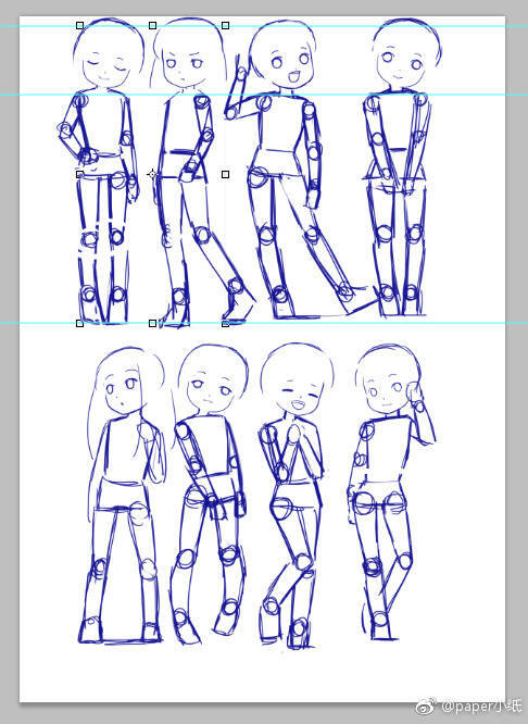 绘画 漫画 素材 人体画法 - 堆糖，美图壁纸兴趣社区